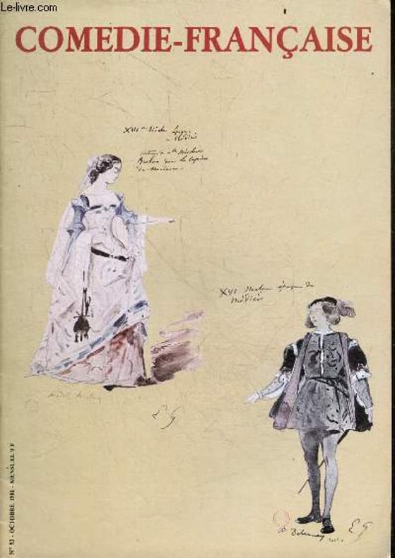 JACQUES TOJA - ANNE SURGERS - COLLECTIF - Comedie Francaise N°93 Octobr ...