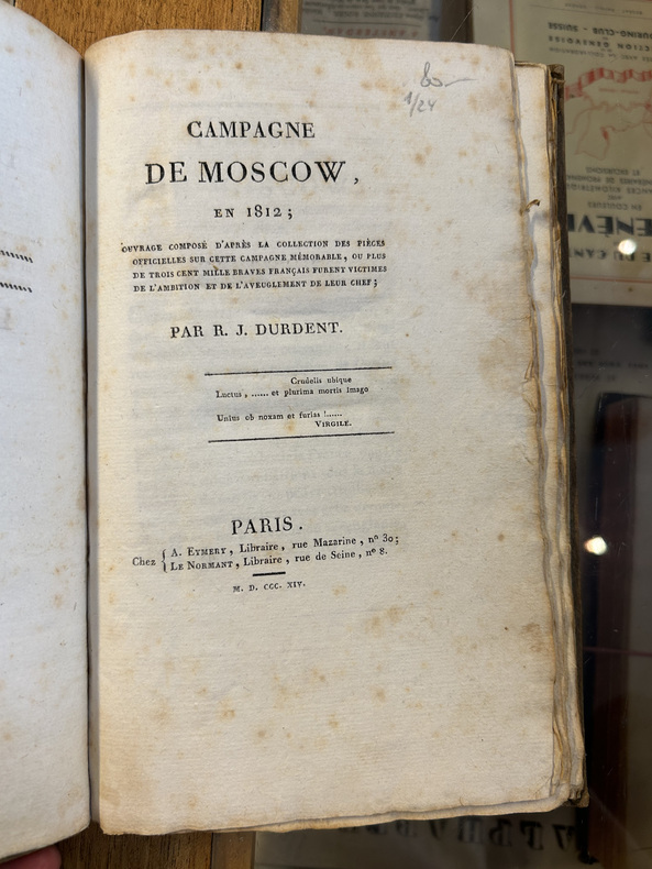 R. J. Durdent - CAMPAGNE DE MOSCOW, EN 1812 - Livre Rare Book
