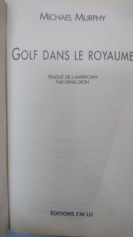 Michael Murphy - Golf dans le royaume - Livre Rare Book