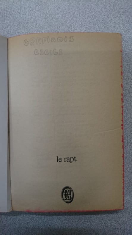 Frison-Roche - Le Rapt - Livre Rare Book