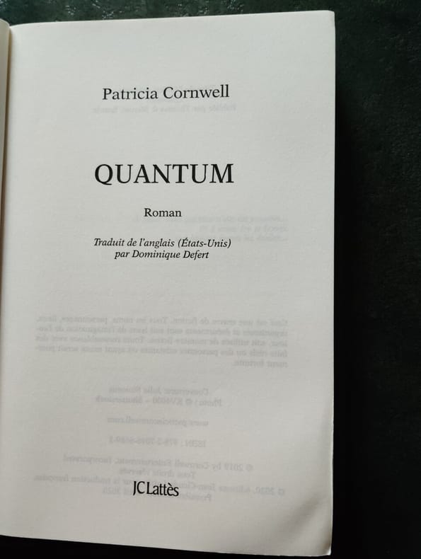 Patricia Cornwell - Quantum Une enquête de la capitaine Chase