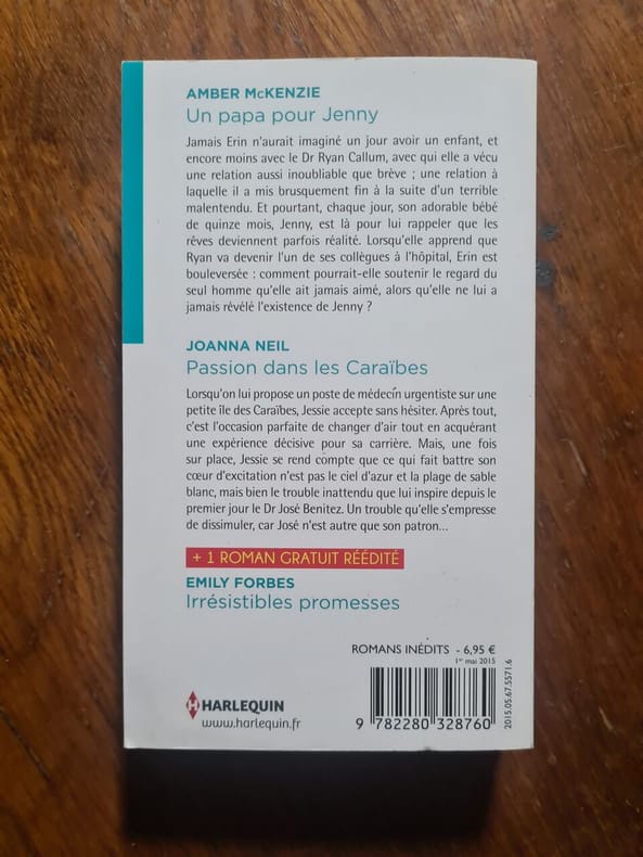 Amber McKenzie Joanna Neil - Un papa pour Jenny - Livre Rare Book