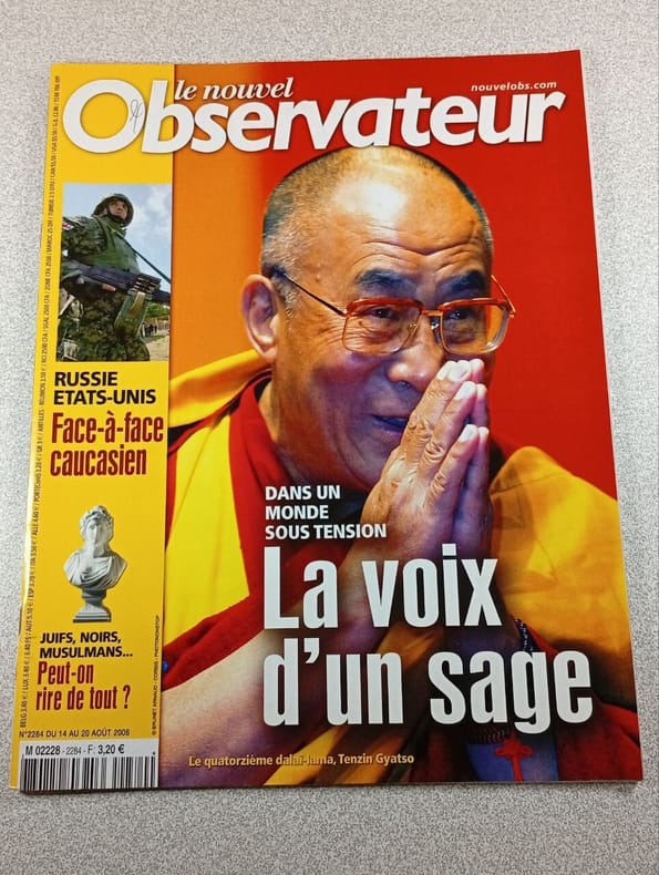 Le quatorzième dalaï-lama Tenzin Gyatso - Le nouvel Observateur n°2284 ...