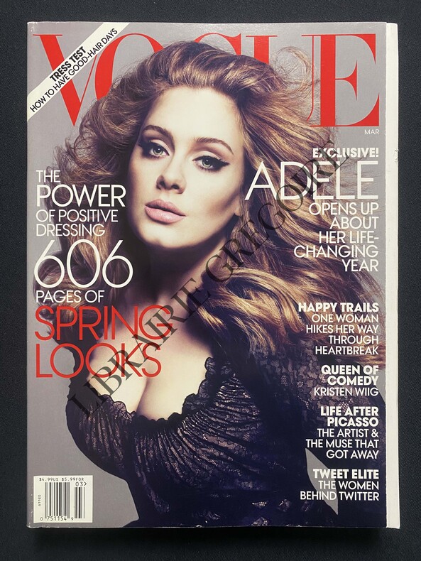 VOGUE-MARCH 2012-ADELE - Livre Rare Book