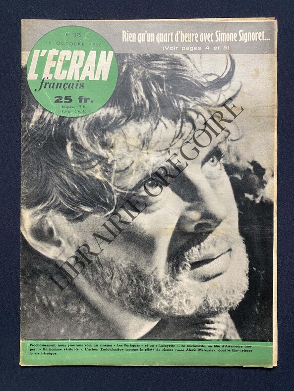 L'ECRAN FRANCAIS-N°275-16 OCTOBRE 1950 - Livre Rare Book
