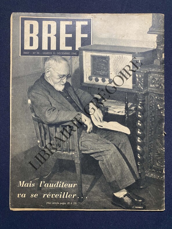 BREF-N°58-21 DECEMBRE 1946 - Livre Rare Book