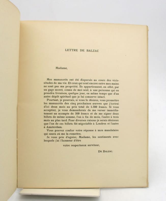 LACRETELLE (Jacques de) - Une lettre authentique et quelques lettres ap ...