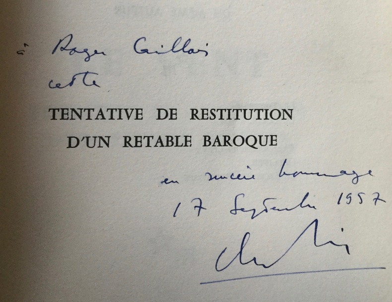 Simon (Claude) - Le vent. Tentative de restitution d’un retable baroque ...