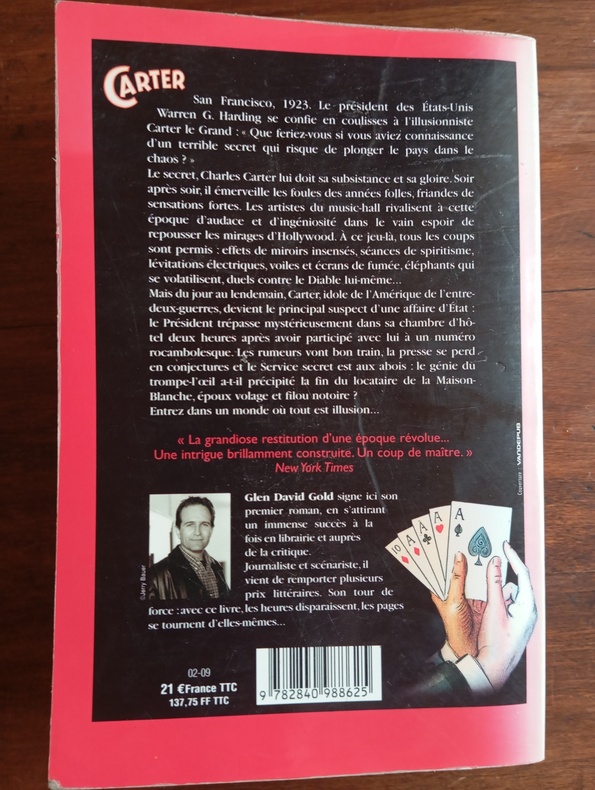 GLEN DAVID GOLD - CARTER CONTRE LE DIABLE - Livre Rare Book