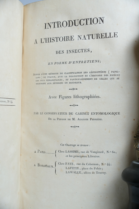 LALANNE (Jean-Philippe-Auguste) - Introduction à l’histoire naturelle d ...